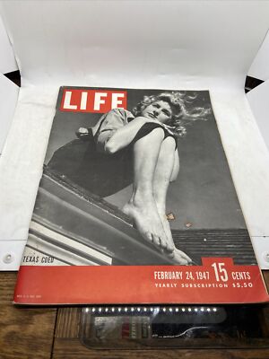 LIFE MAGAZINE February 24, 1947 Texas Coed Model Teen Girl BERLITZ ...