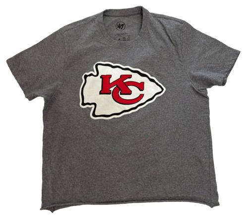 Kansas City Chiefs NFL Women's Short Sleeve Crop Top Tshirt Size Lg '47 ...