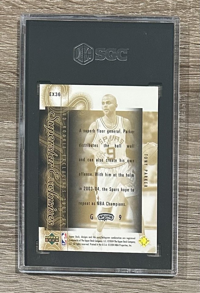 2003-04 UD Rookie Exclusives #EX36 Tony Parker Superstar #/100 GEM MINT ...