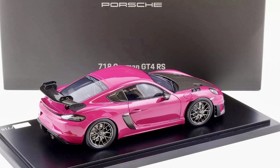1:18 SPARK PORSCHE 718 CAYMAN GT4 RS RUBY STAR NO BBR D&G MR AMALGAM H ...