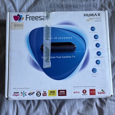 Humax HDR-1100S Freetime Freesat HD Digital TV Recorder 500GB With Box ...