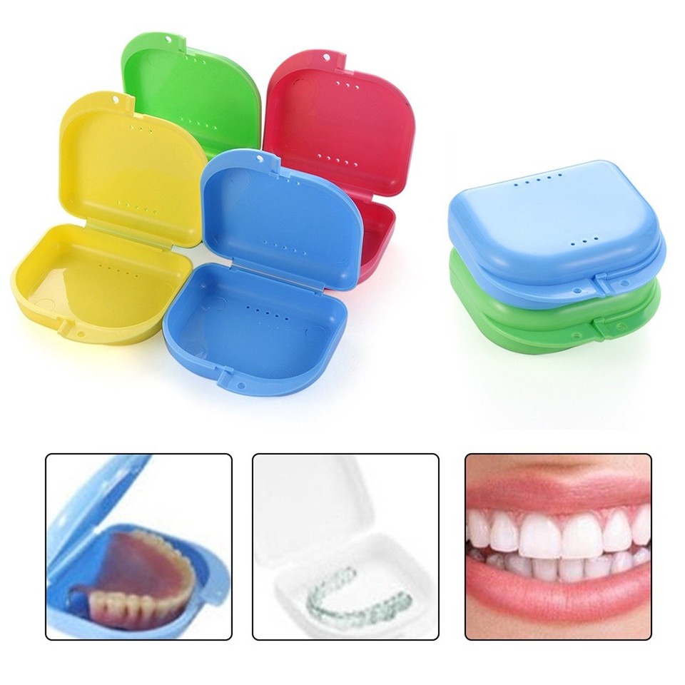 Dental Retainer Case Storage Mouth Guard Box Containers for Invisalign ...