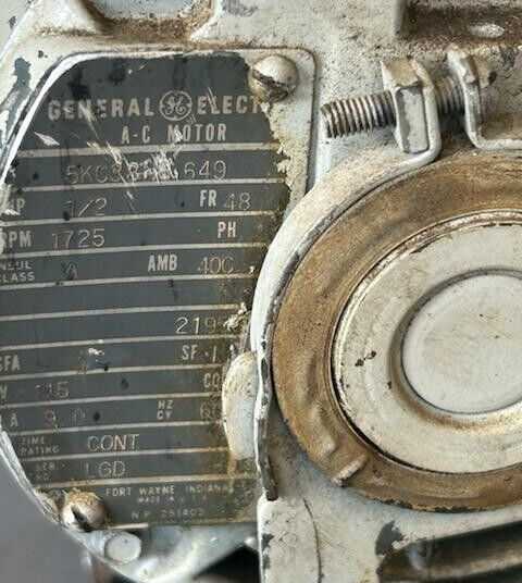 Vintage DeVilbiss Air Compressor Pump Toledo Ohio Cast Iron USA Made GE ...