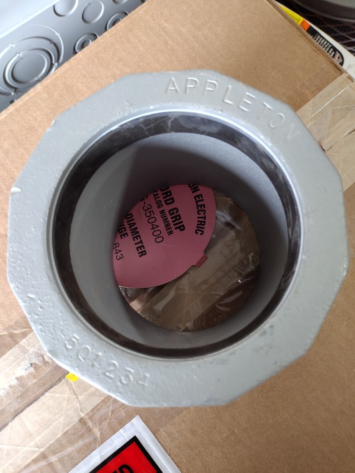 CG350400 4" APPLETON CORD GRIP new no box ( 10 available ) | eBay