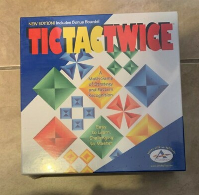 Tic Tac Twice Math Game w/ Bonus Boards NEW Factory Sealed Talicar | eBay