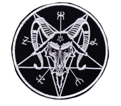 Baphomet Patch | Sabbatical Goat Pentagram Satanic Devil Lucifer Witchcraft Logo | eBay