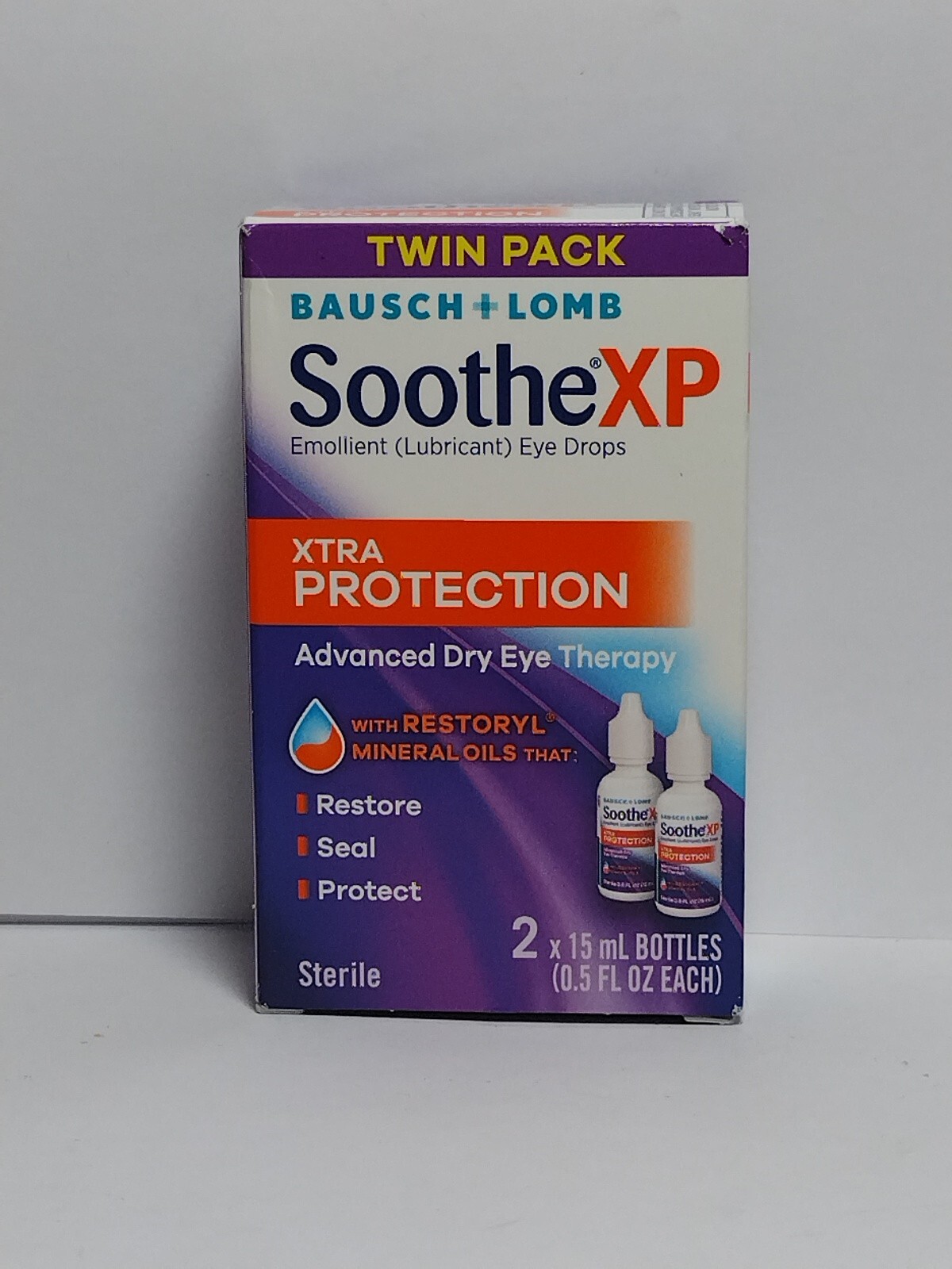 Bausch+Lomb Soothe XP Xtra Protection Lubricant Dry Eye Drops twin Exp ...