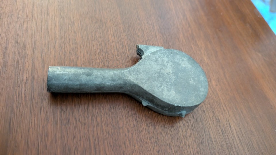 Vintage Tin Tennis Racket Chocolate Candy Mold Heavy Hinged Pewter 6 ...