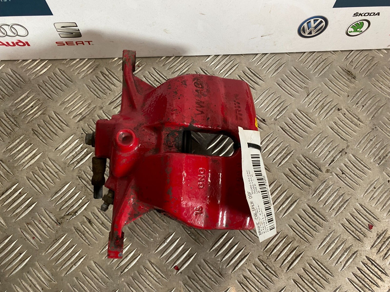 VW GOLF MK7 GTI RED DRIVER RIGHT FRONT BRAKE CALIPER 2013 TO 2020 | eBay UK