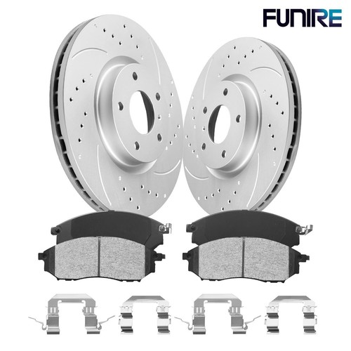 12.6" For Infiniti G25 G37 Rear G-coated Brake Rotor& Ceramic Pads Kit ...