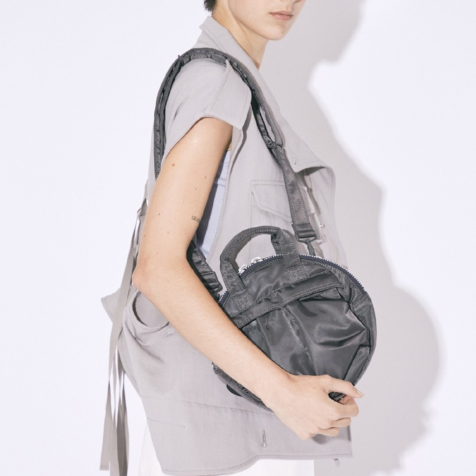 POTR beautiful people Helmet Shoulder Bag Handbag Nylon Twill Charcoal Japan New | eBay