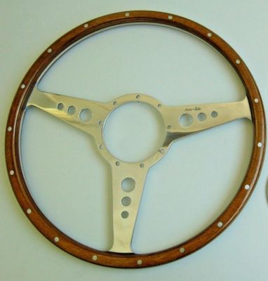 New Moto-Lita 15" Wood Steering Wheel Genuine Moto Lita & Made in UK ...