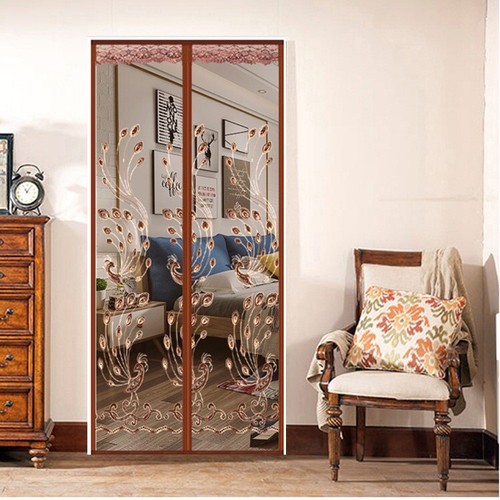 Thick Quality Mesh Magnetic Fly Bug Snap Screen Mosquito Door Curtain ...