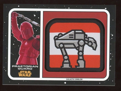 PRAETORIAN GUARD 2017 Topps Star Wars GALATIC EMBLEM COMMEMORTIVE PATCH ...