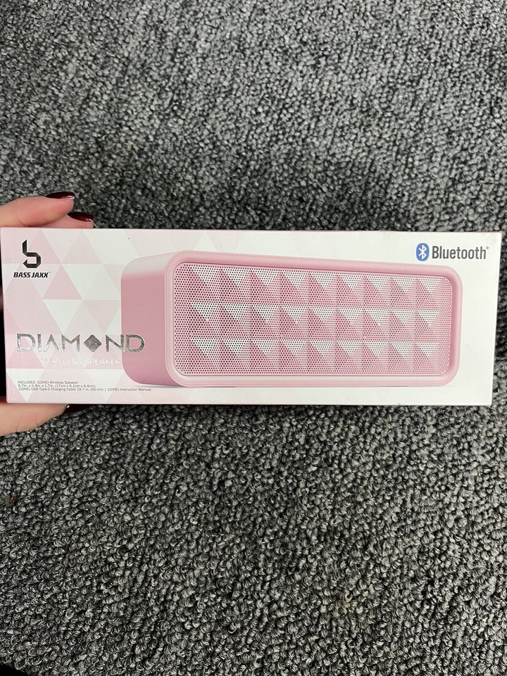 Bass Jaxx DIAMOND Wireless Speaker - Pink | eBay