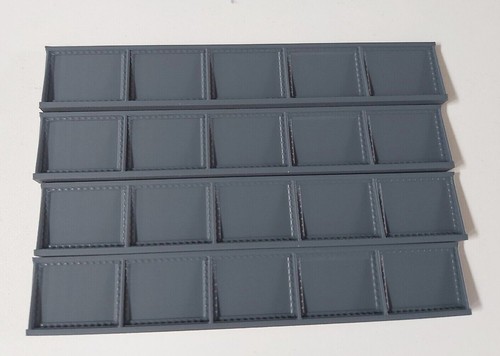 4 x Bridge Girder Sides for Model Railway Single Track Bridge OO N ...