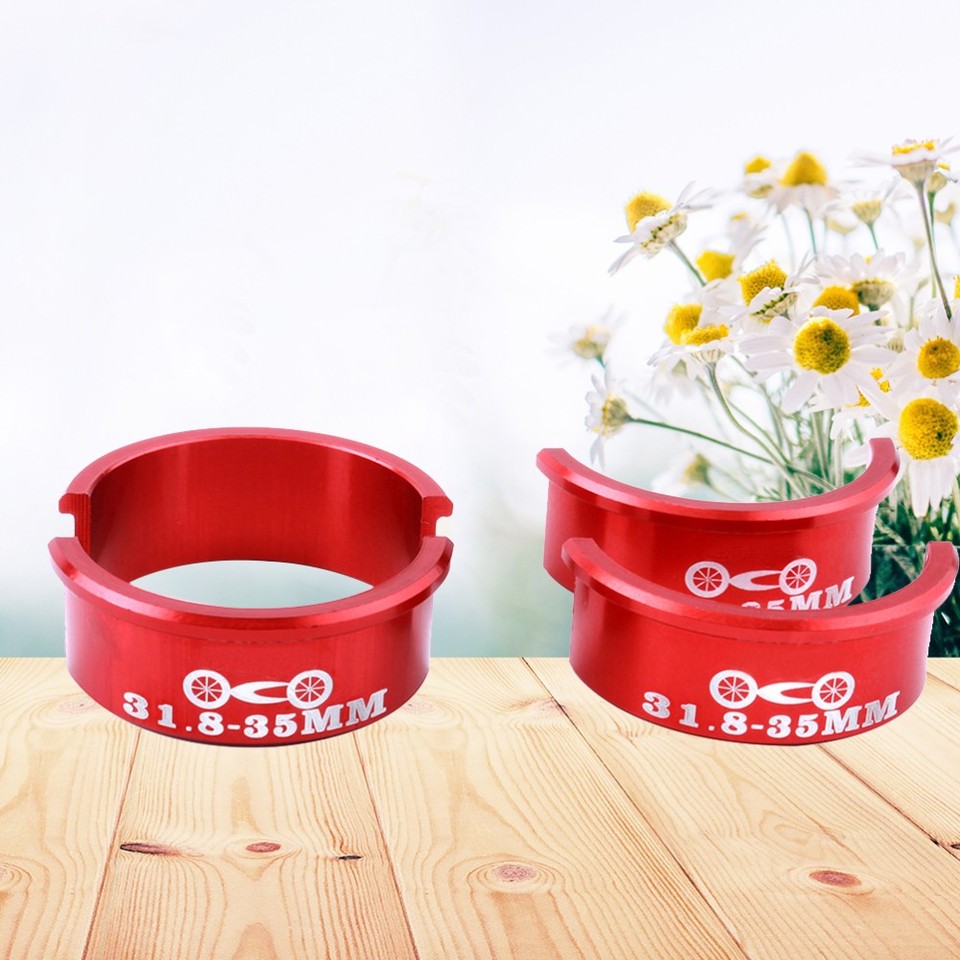 4 PCS/Set Handlebar Conversion Sheet Increase Shims Clamp 31.8mm to ...