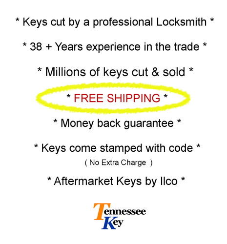 Sentry Safe Keys ( 1100 1150 1170) Safe Key Cut to Code / Series A - Z ...