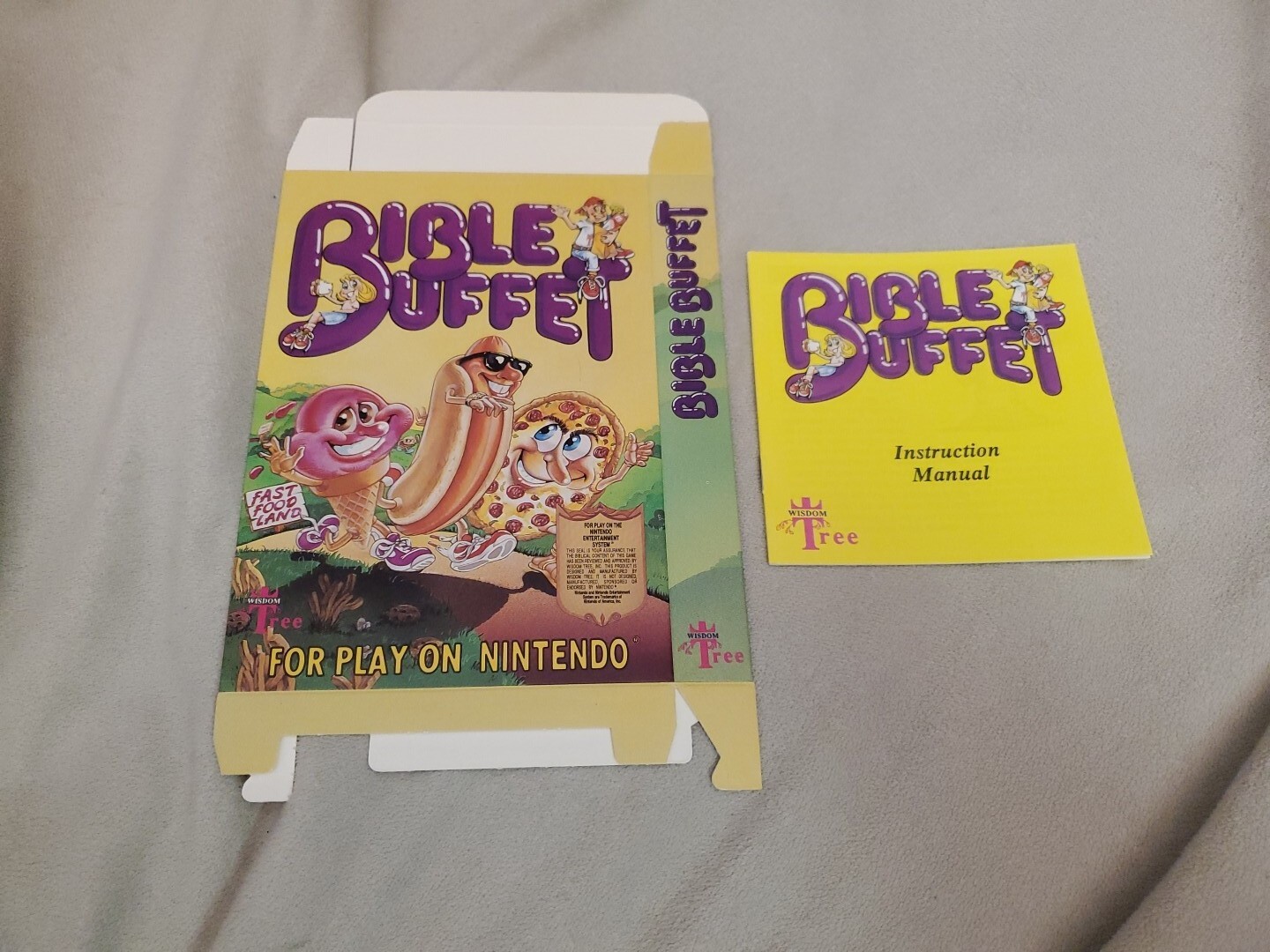 Bible Buffet - Nintendo NES - Box & Manual - No Game - Rare! | eBay