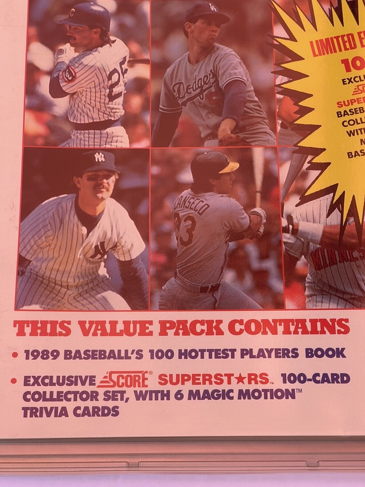 Baseball’s 1989 100 Hottest Players Set Limited Edition SEALED | eBay