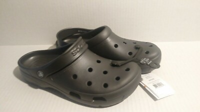 NWT* CROCS CLOGS * UNISEX - dark grey-graphite M 10/W 12 | eBay