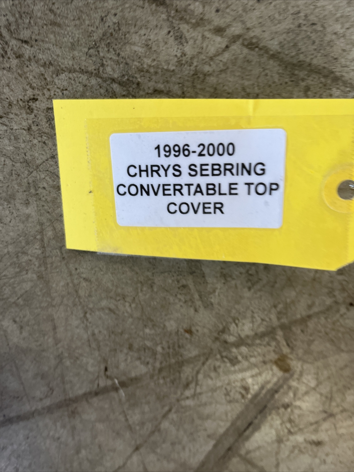 1996-2000 Chrysler Sebring Convertible Top Boot Cover TAN Bb Loft | eBay