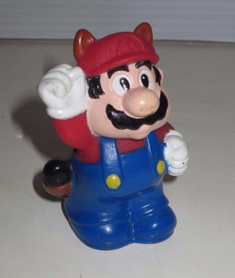 NINTENDO SUPER MARIO BROS VIDEO GAME RACCOON MARIO VINYL FINGER PUPPET ...