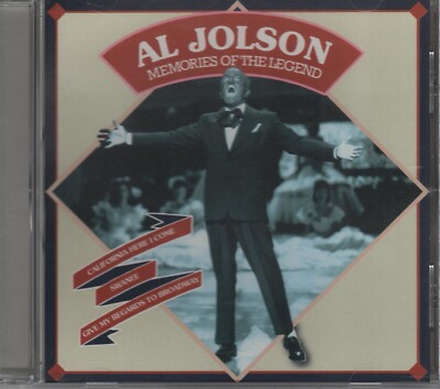 Al Jolson "MEMORIES OF THE LEGEND" CD's (1997) Import - Canada | eBay