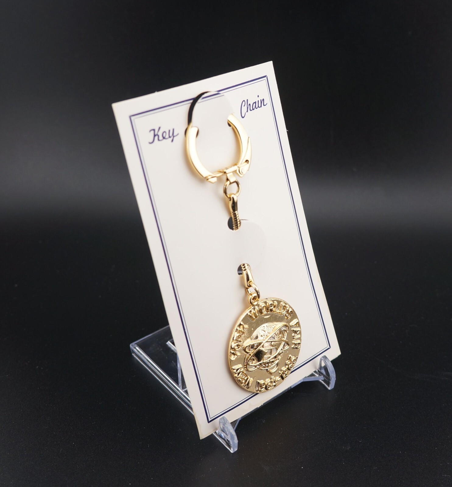 Vintage 1964 1965 New York Worlds Fair Unisphere Keychain Metal x 4 Old ...