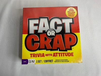 Fact Or Crap "Trivia With Attitude" Board Card Game 2011 New Unopened ...