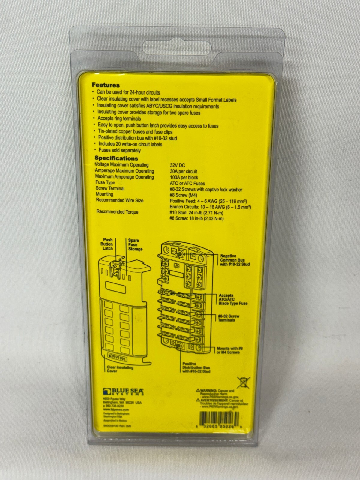 Blue Sea 5026 St Blade Fuse 12 Circuit Block for sale online | eBay