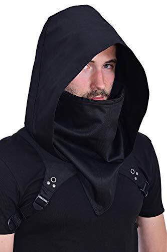 Cyberpunk Rogue Cowl Hood Scarf, Winter Unisex Neck Warmer Costume ...