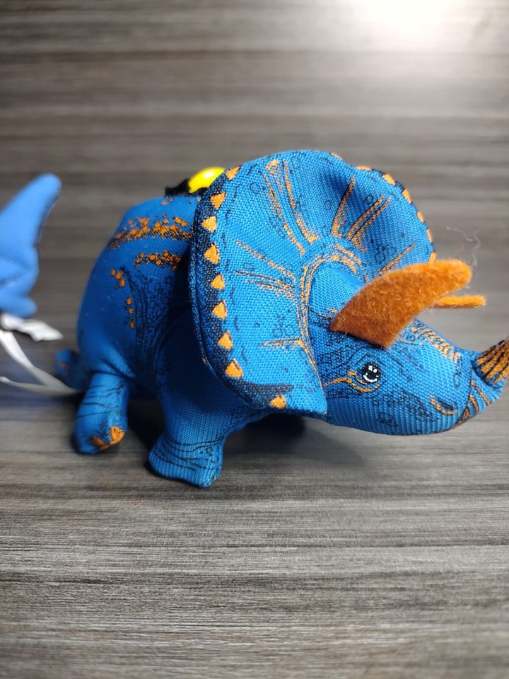 Wendy's kids mea toy extinct! 2001 Dinosaur Plush backpack clip ...