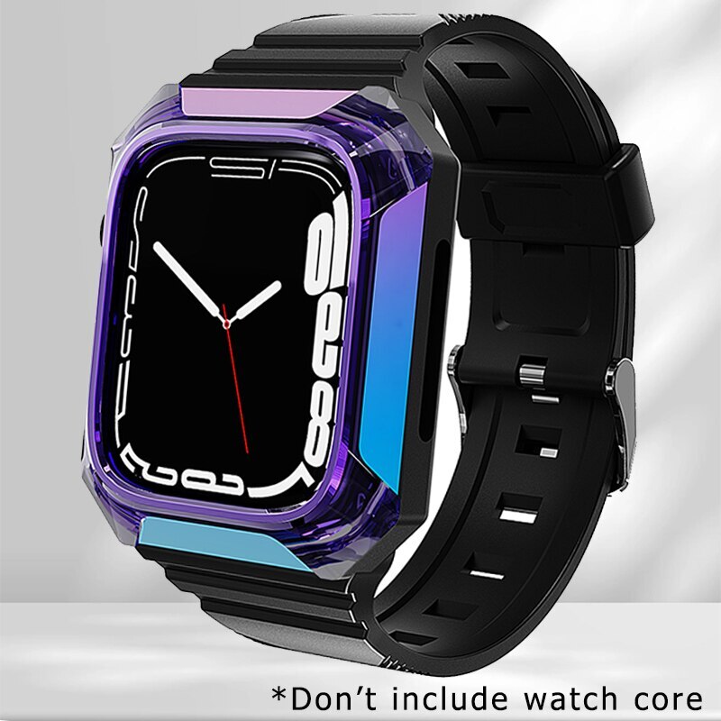 TPU Case+Strap for Apple Watch Band Case Rubber Strap for Iwatch Series ...