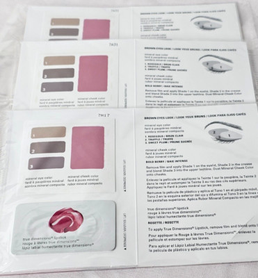 Mary Kay Color Cards Set of 3 (15 Cards) for BROWN EYES, New in Sealed ...
