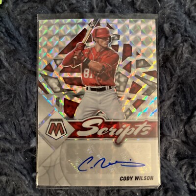 2022 Mosaic Scripts Cody Wilson Silver Prizm Rookie Auto Nationals SC ...