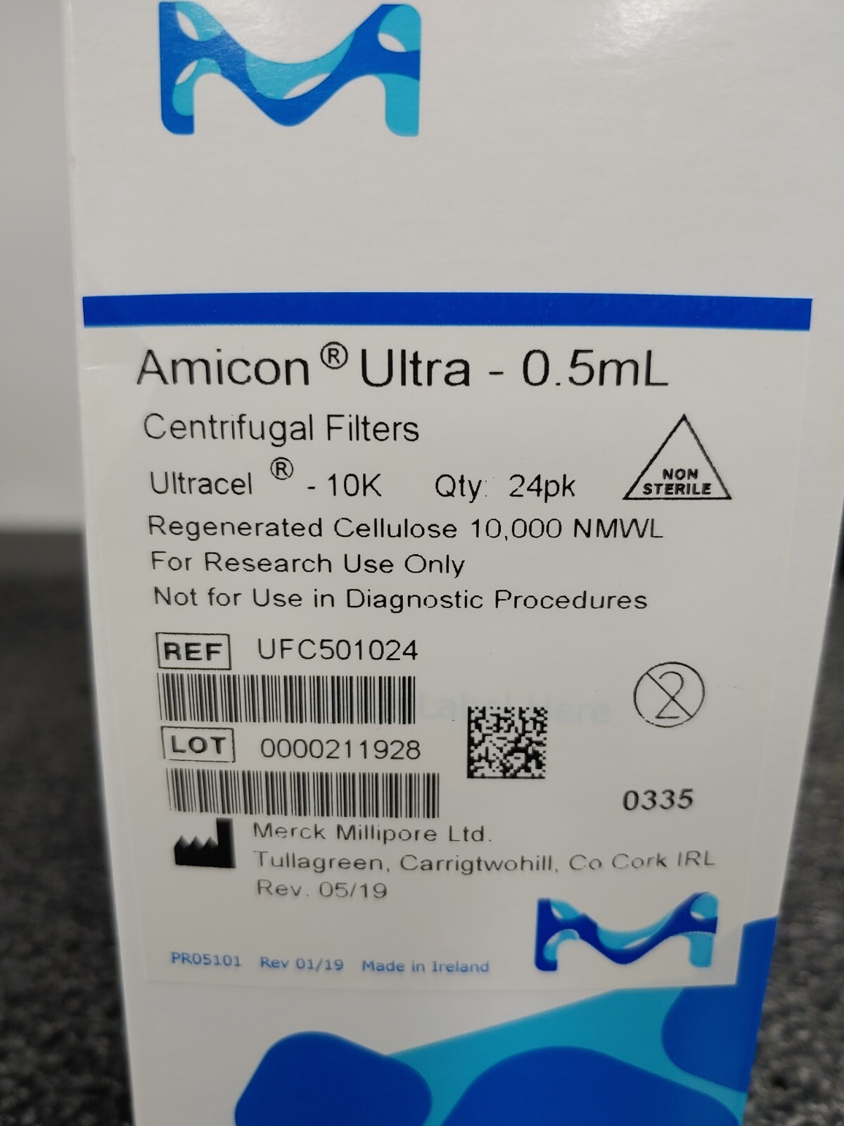 MILLIPORE UFC501024 10K Amicon Ultra 0.5mL Centrifugal Filters 24pk | eBay