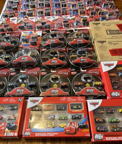 Disney Pixar Cars Mini Racers Lot of 207 Cars 3 packs, 21 pk, 15 pks ...