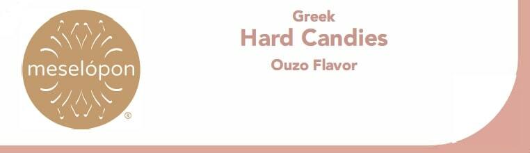 Ouzo Candies Anise Flavor, Traditional Greek Candy Hard Round Crystal ...
