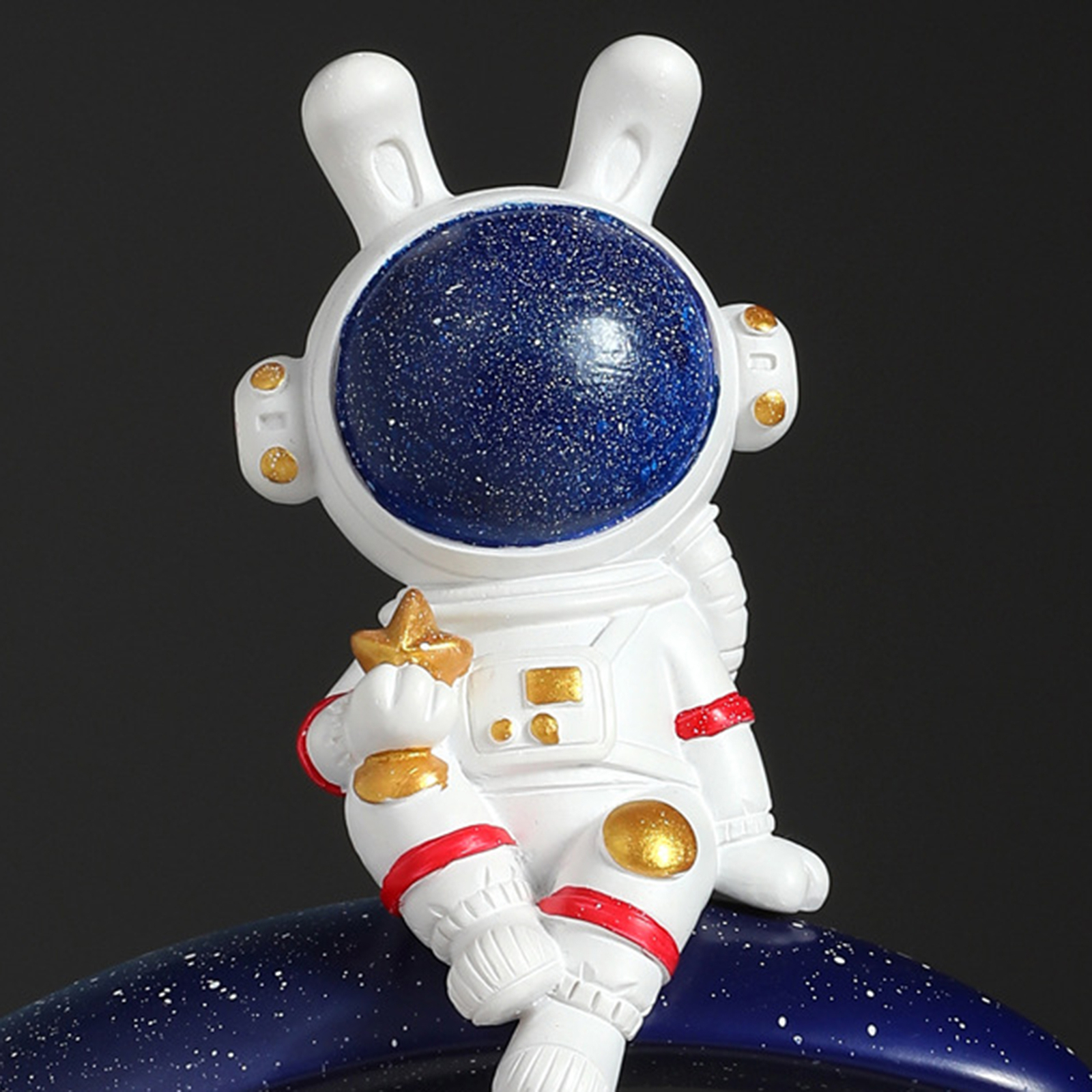 Spaceman Rabbit Decor Cute Gifts Astronaut Bunny Rocket Shaped Ashtray ...