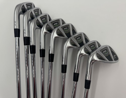 Left Handed Callaway Epic Pro 3-PW Iron Set Stiff Blade Irons Lh Golf ...