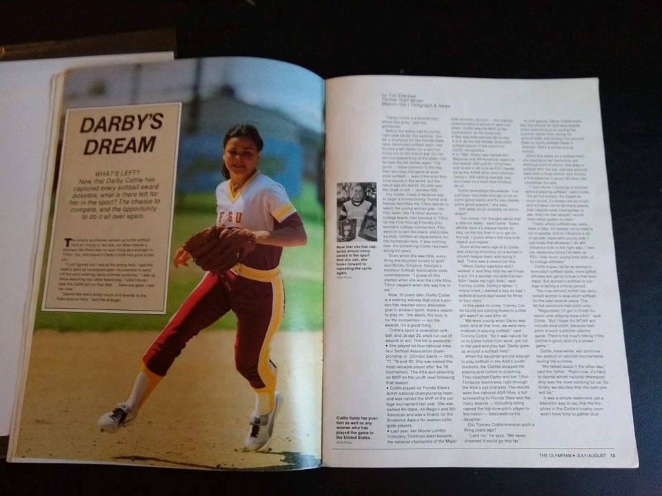 July Aug 1982 The Olympian Magazine - USA Basketball - Softball Darby ...