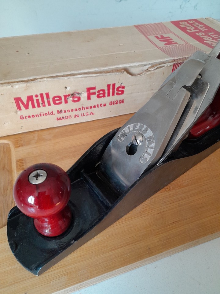 Mint Vintage Millers Falls No 14B Wood Plane 14" W/Original Box ...