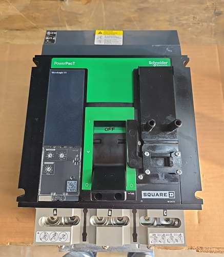 Square D PJA36120U31A 1200 Amp 600V 3 Pole Powerpact Circuit Breaker ...