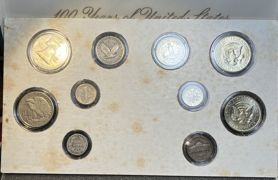 100 Years of United States Silver Coin Designs Collection Set 10 Silver ...