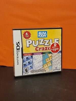 USA Today Puzzle Craze (Nintendo DS, 2009) Brand New Factory Sealed NIB ...