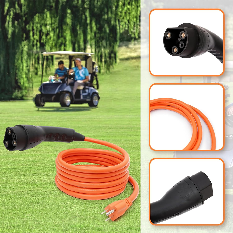 Golf Cart Charger Power Cord Replacement Fits for Evolution ICON EV ...