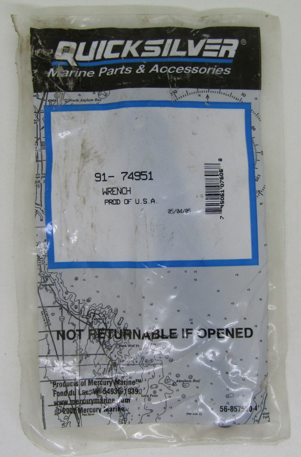 New Quicksilver Mercury Marine Boat OEM Spanner Wrench Part No. 91 ...