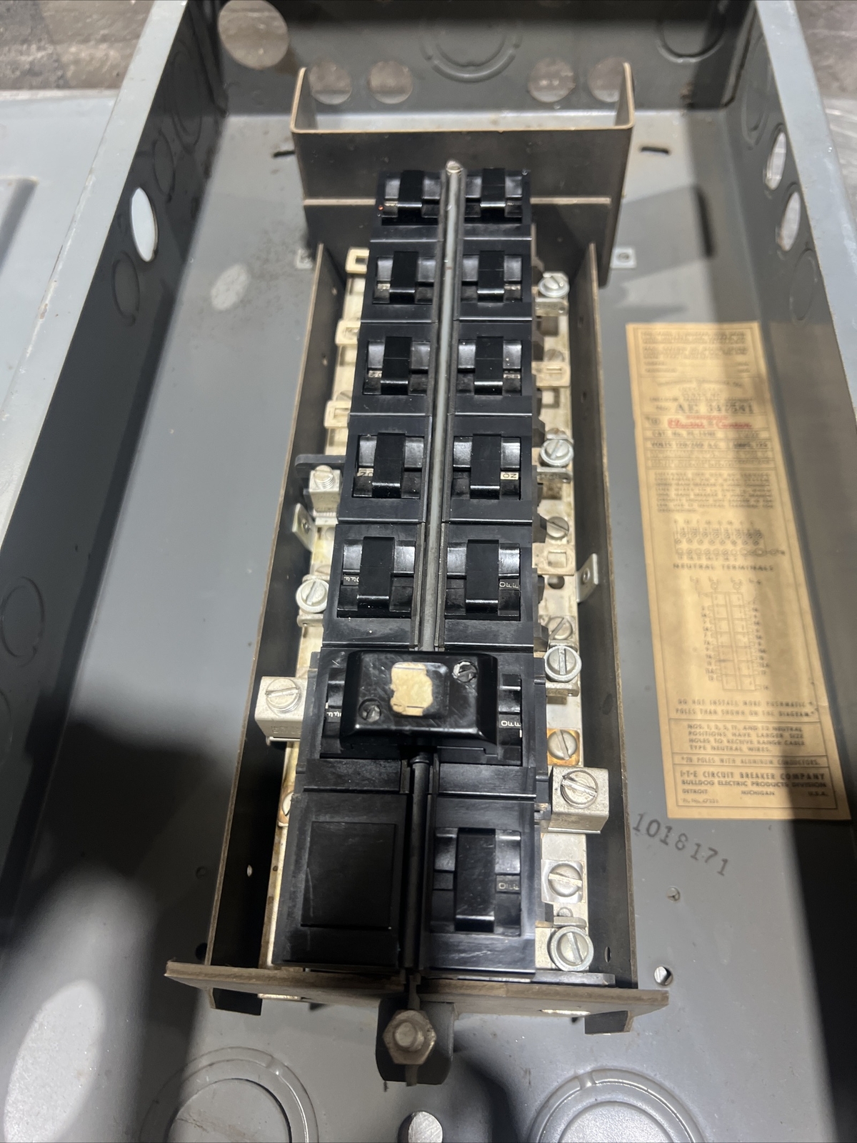 Vintage Pushmatic Gould ITE Bulldog Siemens Electri-Center | eBay