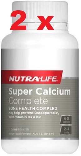 2 x Nutra-Life Super Calcium Complete Tablets 60 + Vitamin D3 and K2 | eBay
